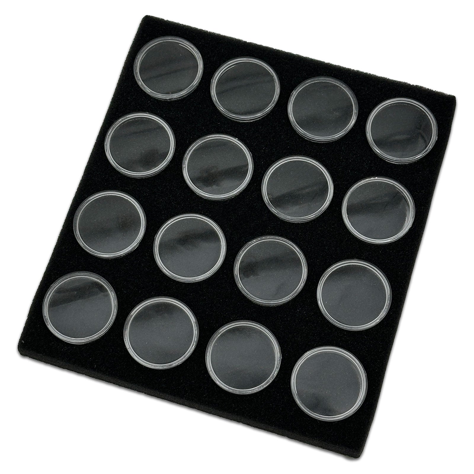 16 Piece Black Foam Gem Jars – JPI Display