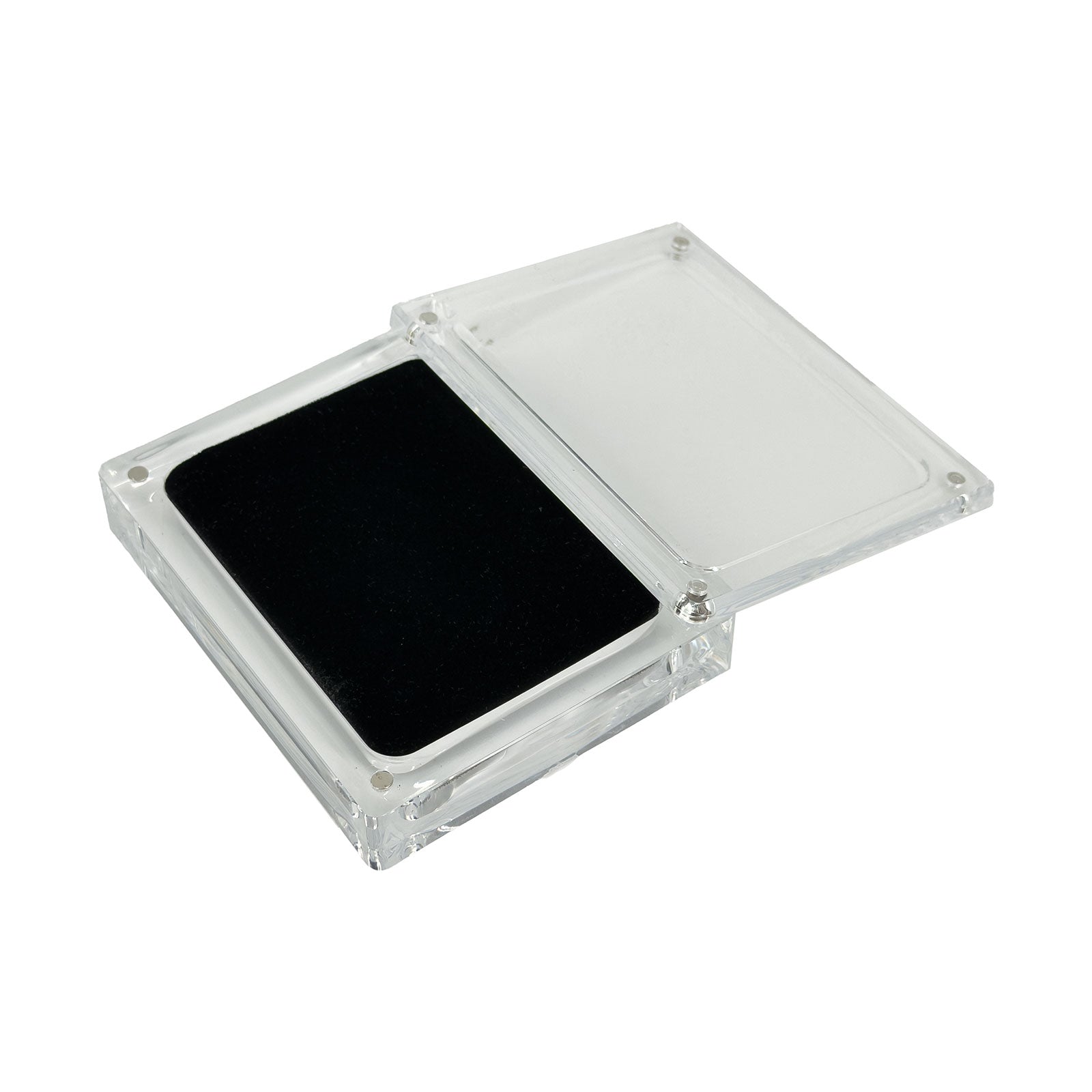 3 1/4" x 4" Clear Acrylic Gemstone Box with Magnetic Lid – JPI Display