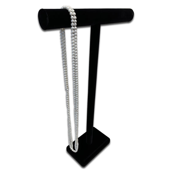 25" Black Velvet Single Round T-Bar Jewelry Display – JPI Display